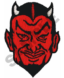 DEVIL Embroidery Design | AnnTheGran.com