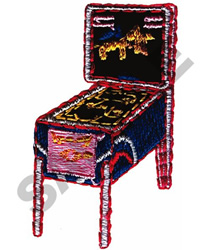 PINBALL MACHINE Embroidery Design | AnnTheGran.com