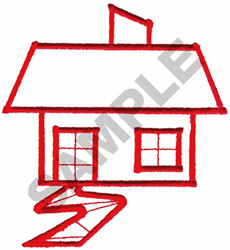 HOUSE APPLIQUE Embroidery Design | AnnTheGran.com