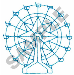 FERRIS WHEEL Embroidery Design | AnnTheGran.com