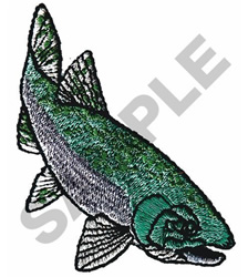 CHINOOK SALMON Embroidery Design | AnnTheGran.com