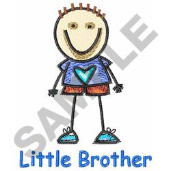 LITTLE BROTHER Embroidery Design | AnnTheGran.com