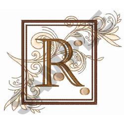 FANCY SQUARE LETTER R Embroidery Design | AnnTheGran.com