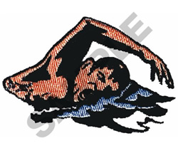 SWIMMER Embroidery Design | AnnTheGran.com