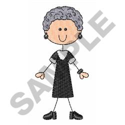 GRANDMA STICK FIGURE Embroidery Design | AnnTheGran.com