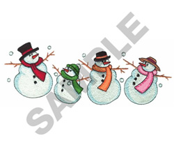 SNOWMEN Embroidery Design | AnnTheGran.com