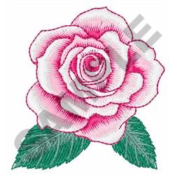 PINK ROSE Embroidery Design | AnnTheGran.com