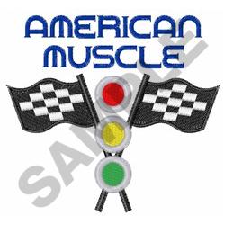 AMERICAN MUSCLE Embroidery Design | AnnTheGran.com