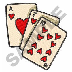 PLAYING CARDS Embroidery Design | AnnTheGran.com
