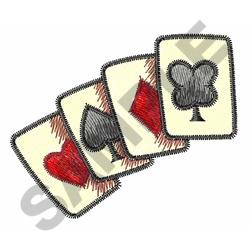 PLAYING CARDS Embroidery Design | AnnTheGran.com