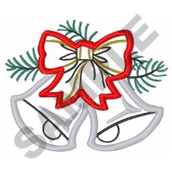 CHIRSTMAS BELLS APPLIQUE Embroidery Design | AnnTheGran.com