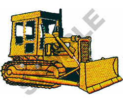 BULLDOZER Embroidery Design | AnnTheGran.com