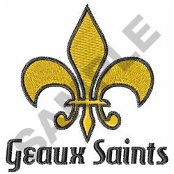 FLEUR DE LIS GEAUX SAINTS Embroidery Design | AnnTheGran.com