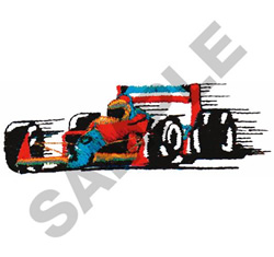 FORMULA ONE CAR Embroidery Design | AnnTheGran.com