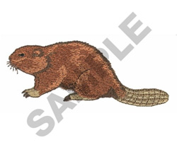 BEAVER Embroidery Design | AnnTheGran.com