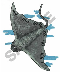 MANTA RAY Embroidery Design | AnnTheGran.com