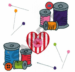 SPOOLS OF THREAD Embroidery Design | AnnTheGran.com