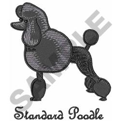 STANDARD POODLE Embroidery Design | AnnTheGran.com
