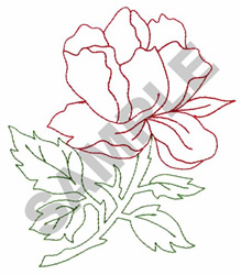 ROSE OUTLINE Embroidery Design | AnnTheGran.com