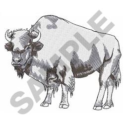 WHITE BUFFALO Embroidery Design | AnnTheGran.com