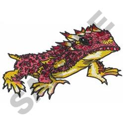 HORNED TOAD Embroidery Design | AnnTheGran.com