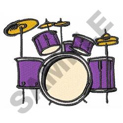 DRUM SET Embroidery Design | AnnTheGran.com