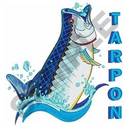 TARPON FISH Embroidery Design | AnnTheGran.com
