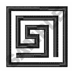 GREEK KEY SQUARE Embroidery Design | AnnTheGran.com