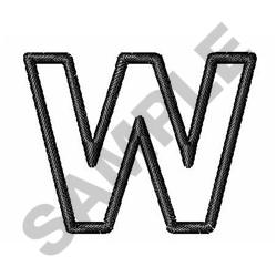 OPEN BLOCK FONT W Embroidery Design | AnnTheGran.com