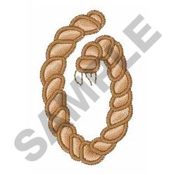 ROPE ALPHABET FONT 0 Embroidery Design | AnnTheGran.com