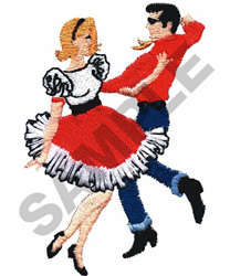 SQUARE DANCERS Embroidery Design | AnnTheGran.com