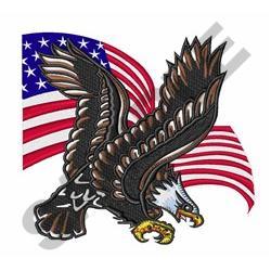 American Flag Eagle Embroidery Design | AnnTheGran.com