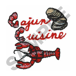 CAJUN CUISINE Embroidery Design | AnnTheGran.com