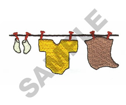 CLOTHES LINE Embroidery Design | AnnTheGran.com