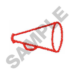 MEGAPHONE Embroidery Design | AnnTheGran.com