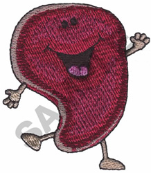 HAPPY STEAK Embroidery Design | AnnTheGran.com