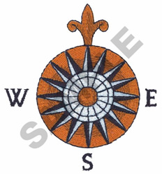 COMPASS Embroidery Design | AnnTheGran.com