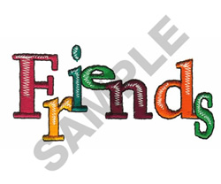 FRIENDS Embroidery Design | AnnTheGran.com