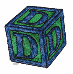 TOY BLOCKS D Embroidery Design | AnnTheGran.com