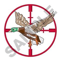 MALLARD DUCK IN CROSSHAIR Embroidery Design | AnnTheGran.com