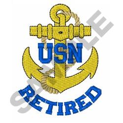 USN RETIRED Embroidery Design | AnnTheGran.com