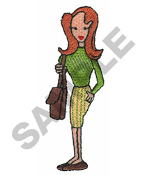 LADY Embroidery Design | AnnTheGran.com