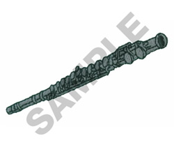 FLUTE Embroidery Design | AnnTheGran.com