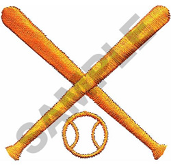 BASEBALL & BATS Embroidery Design | AnnTheGran.com