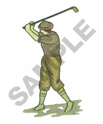 GOLFER Embroidery Design | AnnTheGran.com