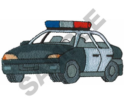 POLICE CAR Embroidery Design | AnnTheGran.com