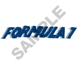 FORMULA 1 Embroidery Design | AnnTheGran.com