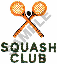 SQUASH CLUB Embroidery Design | AnnTheGran.com