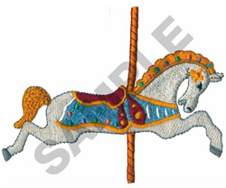 CAROUSEL HORSE Embroidery Design | AnnTheGran.com