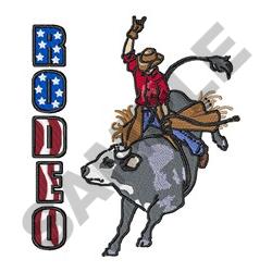 RODEO BULL RIDER Embroidery Design | AnnTheGran.com